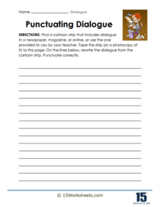 Dialogue Worksheets | Conversational English - 15 Worksheets.com