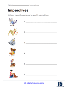 Imperatives Worksheets - 15 Worksheets.com