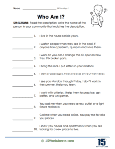 Who Am I? Worksheets | Critical Thinking - 15 Worksheets.com