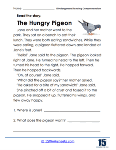 Kindergarten Reading Comprehension Worksheets | Helps Early Literacy