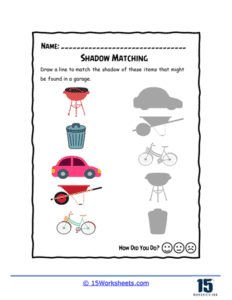 Shadow Matching Worksheets | Observation Skills - 15 Worksheets.com