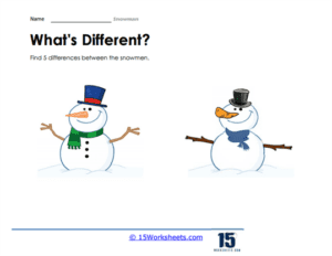 Snowman Worksheets | Literacy Activities - 15 Worksheets.com