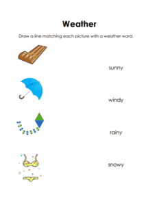 Kindergarten Weather Worksheets | Vocab and Themes - 15 Worksheets.com