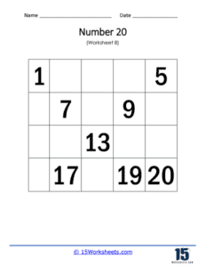 Number 20 Worksheets - 15 Worksheets.com