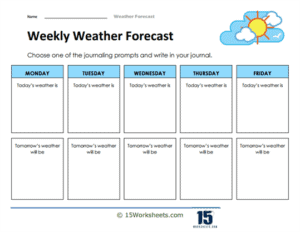 Kindergarten Weather Worksheets | Vocab and Themes - 15 Worksheets.com