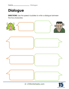 Dialogue Worksheets | Conversational English - 15 Worksheets.com