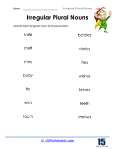 Irregular Plural Nouns Worksheets | Rules, Patterns & Changing - 15 ...