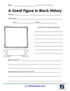 Black History Month Worksheets - 15 Worksheets.com