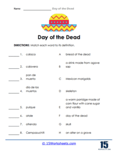 Day of the Dead Worksheets | Heritage Exploration - 15 Worksheets.com