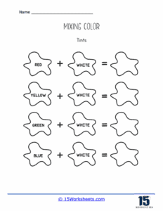 Mixing Colors Worksheets | Learning Colors - 15 Worksheets.com