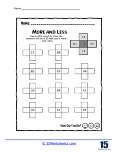 More or Less Worksheets | Comparison Skills - 15 Worksheets.com