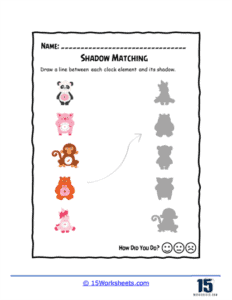 Shadow Matching Worksheets | Observation Skills - 15 Worksheets.com