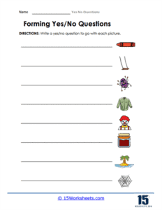Yes or No Questions Worksheets | Language - 15 Worksheets.com