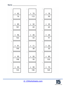Double Digit Addition Worksheets - 15 Worksheets.com