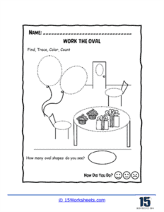 Ovals Worksheets | Preschool Shapes - 15 Worksheets.com