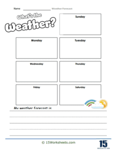 Kindergarten Weather Worksheets | Vocab and Themes - 15 Worksheets.com