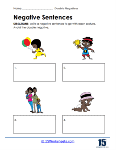 Double Negatives Worksheets | Establish Clarity - 15 Worksheets.com