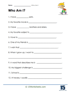 Who Am I? Worksheets | Critical Thinking - 15 Worksheets.com