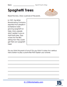 April Fool's Day Worksheets | Clean Classroom Mischief - 15 Worksheets.com