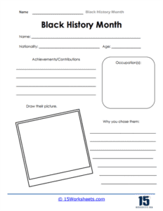 Black History Month Worksheets - 15 Worksheets.com