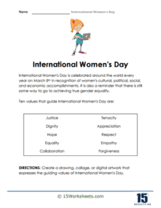 International Women's Day Worksheets | Celebrating Equity - 15 ...