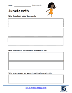 Juneteenth Worksheets | Meaningful Activities - 15 Worksheets.com