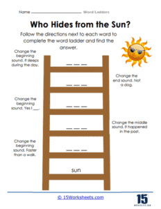 Word Ladders Worksheets | Vocabulary and Spelling - 15 Worksheets.com