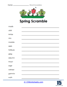 Word Scrambles Worksheets - 15 Worksheets.com