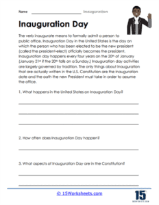 Inauguration Day Worksheets - 15 Worksheets.com