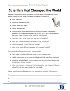 Grade 12 Research Projects Worksheets - 15 Worksheets.com
