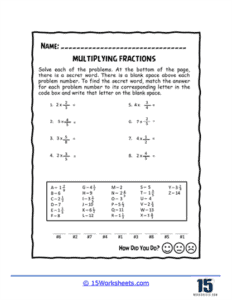 Multiplying Fractions Worksheets | Collection - 15 Worksheets.com