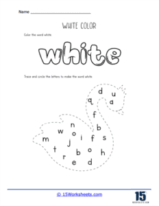 The Color White Worksheets - 15 Worksheets.com