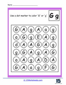 Letter G Worksheets | Alphabet Series - 15 Worksheets.com