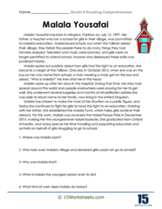 Grade 8 Reading Comprehension Worksheets - 15 Worksheets.com