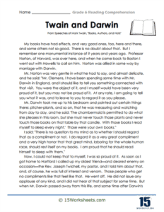 Grade 6 Reading Comprehension Worksheets - 15 Worksheets.com