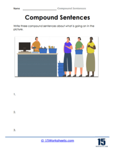 Compound Sentences Worksheets | Combine and Transform - 15 Worksheets.com