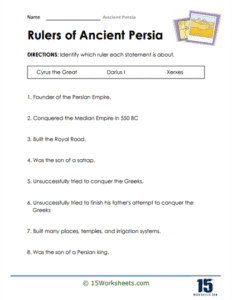 Ancient Persia Worksheets - 15 Worksheets.com
