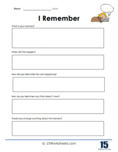 Grief Worksheets - 15 Worksheets.com