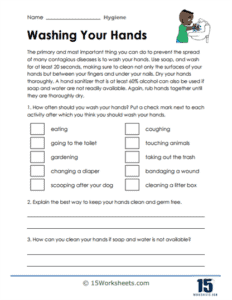 Personal Hygiene Worksheets | Life Skills - 15 Worksheets.com
