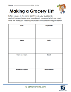 Life Skills Worksheets | PDFs - 15 Worksheets.com