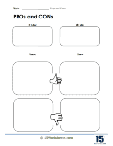 Pros and Cons Worksheets | Informed Choices - 15 Worksheets.com