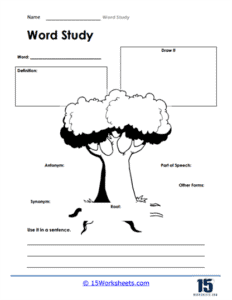 Word Study Worksheets | Vocabulary Skills - 15 Worksheets.com