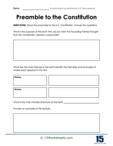 Foundational U.S. Documents Worksheets - 15 Worksheets.com
