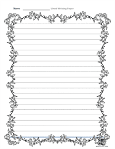 Lined Writing Paper Worksheets - 15 Worksheets.com