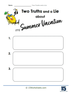 Two Truths and a Lie Worksheets - 15 Worksheets.com