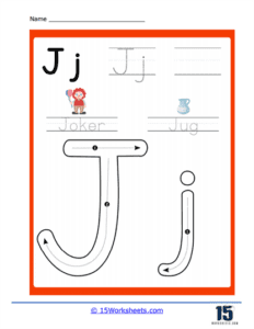 Letter J Worksheets | Alphabet Series - 15 Worksheets.com