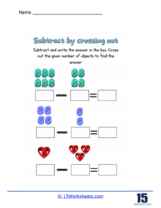 Subtract By Crossing Out Worksheets - 15 Worksheets.com