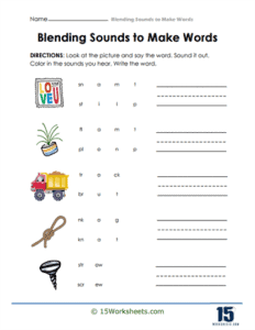 Blending Sounds Worksheets - 15 Worksheets.com