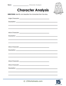 Character Analysis Worksheets - 15 Worksheets.com