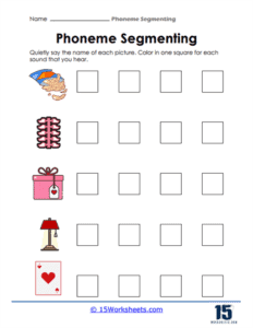 Phoneme Segmenting Worksheets | Phonics - 15 Worksheets.com